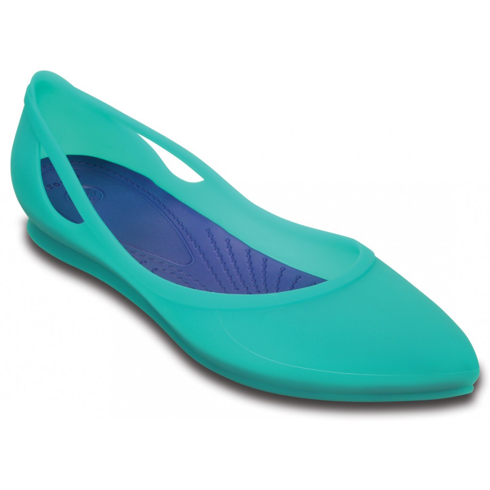 Crocs Rio Flat Tropical/Cerulean - Superjeans.cz
