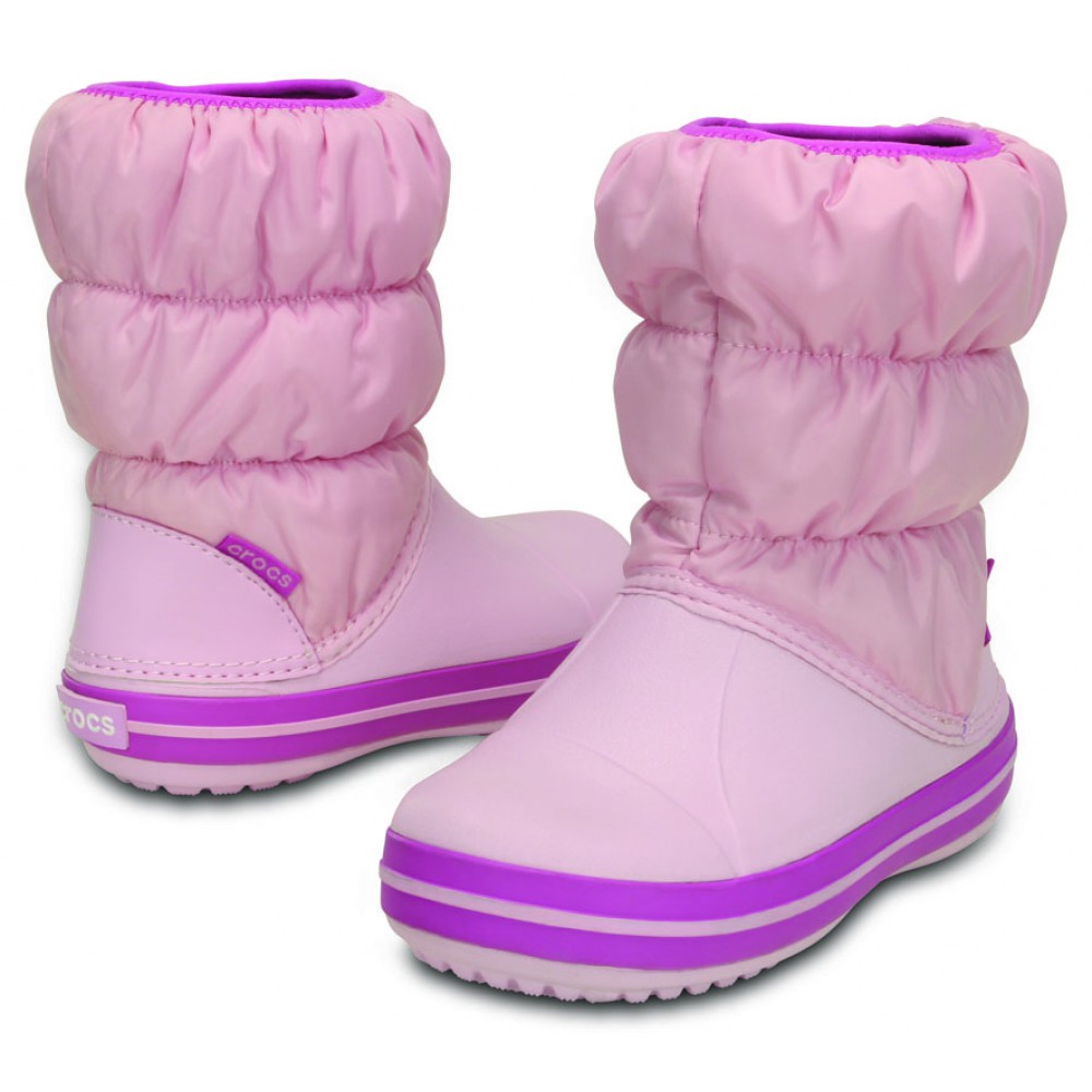 Crocs Winter Puff Boot Kids Pink/Wild Orchid - Superjeans.cz