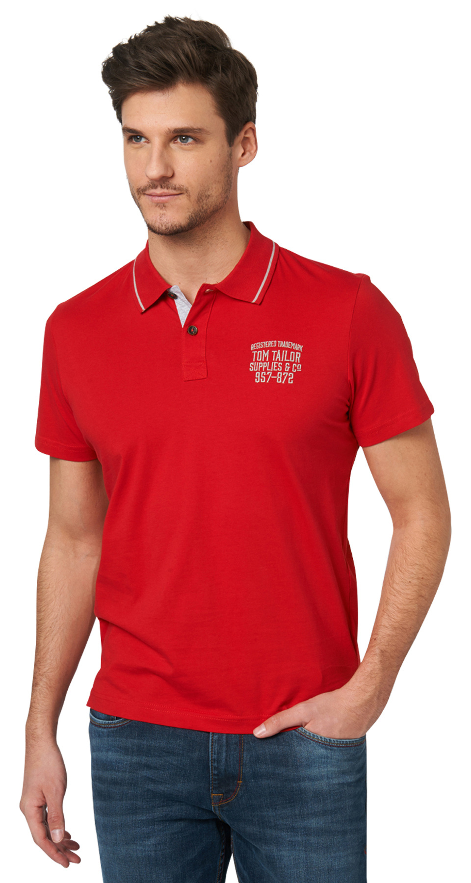 Tom Tailor pánské polo triko 15310370010/4534 - Superjeans.cz