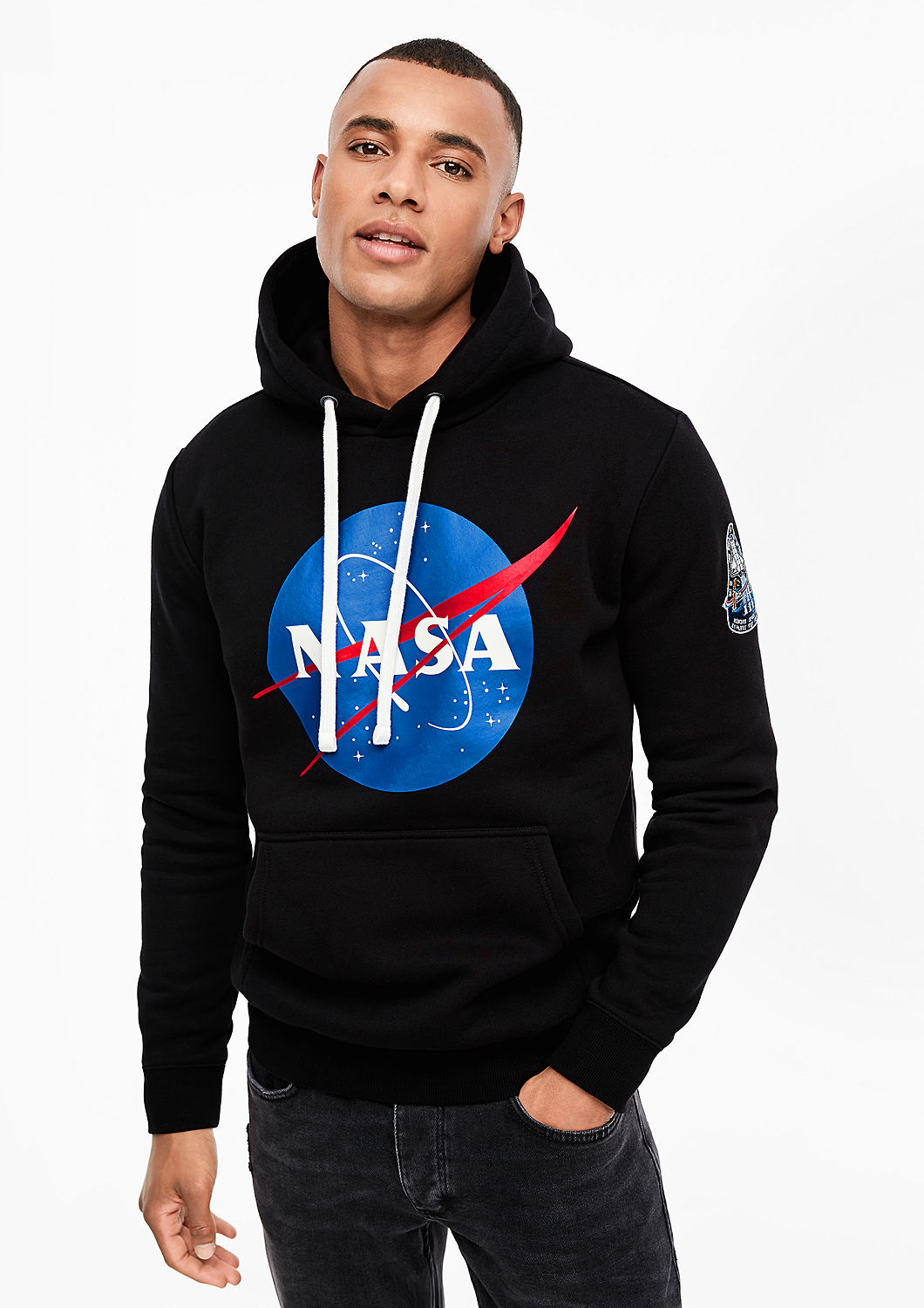 s.Oliver Q/S pánská mikina s nápisem NASA - Superjeans.cz