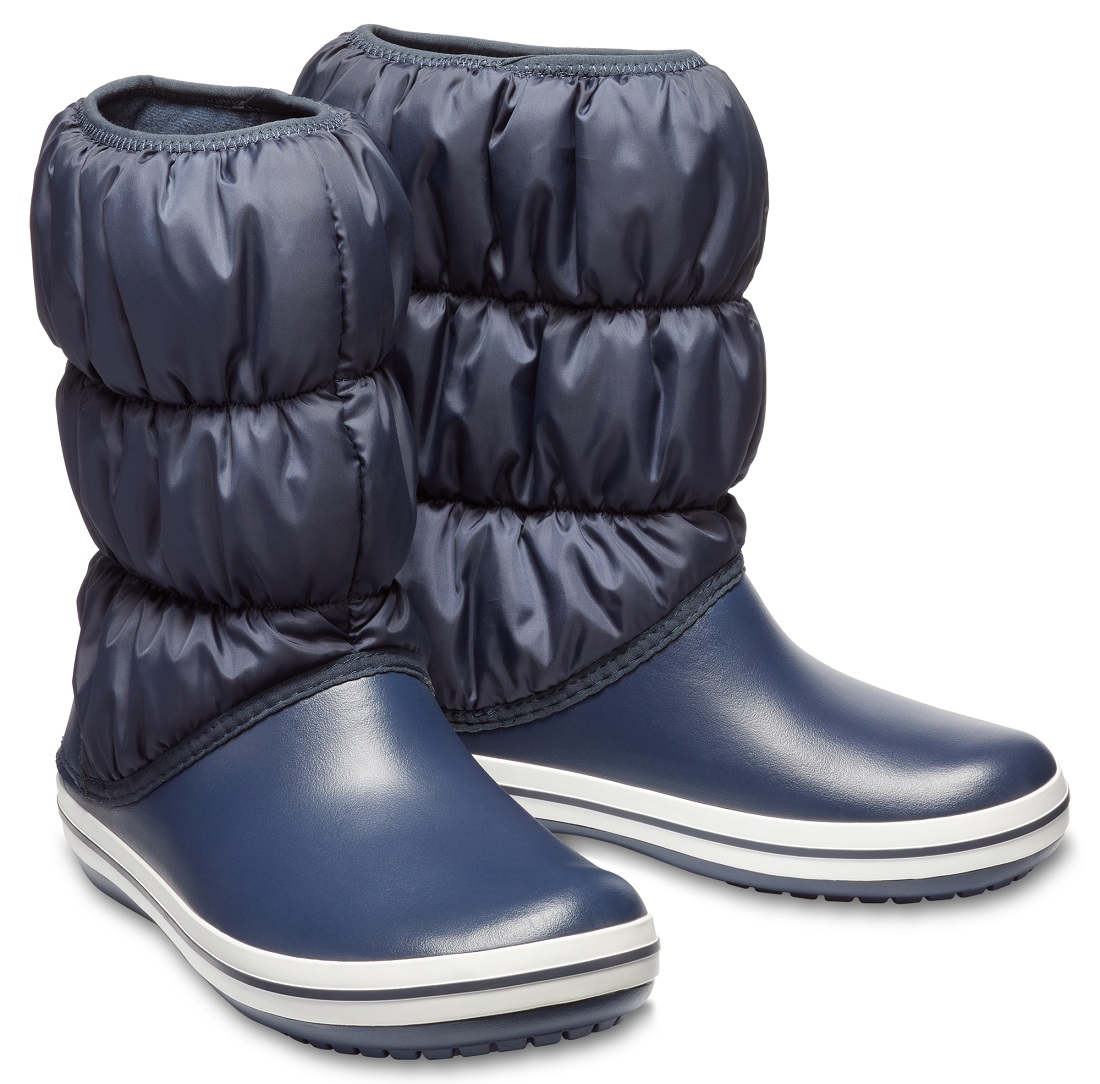 Crocs Winter Puff Boot Navy - zimní sněhule - Superjeans.cz