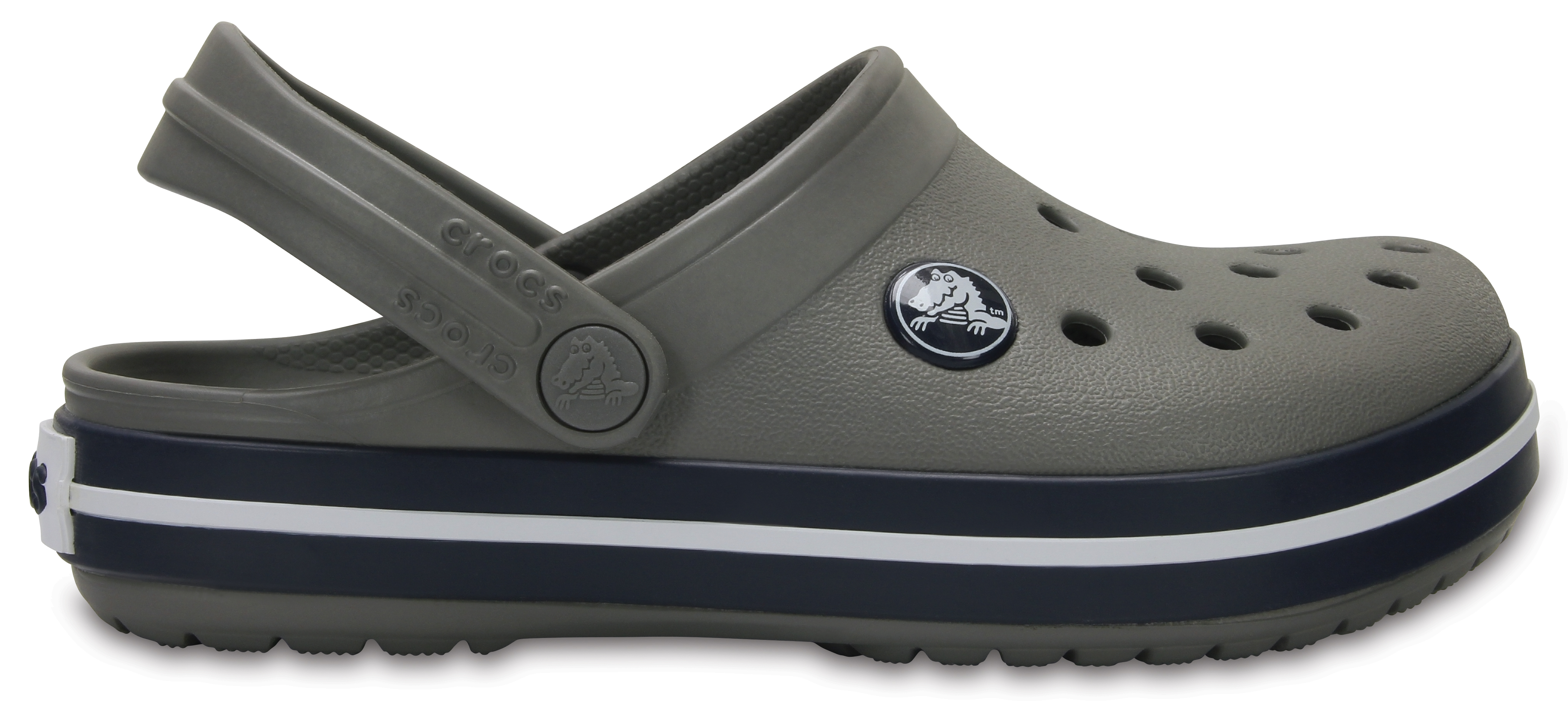 Crocs Crocband Clog Kids Smoke/Navy - Superjeans.cz