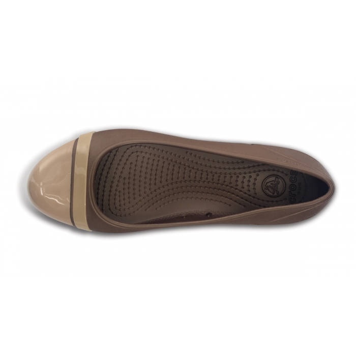 Crocs Cap Toe Flat Bronze - Superjeans.cz