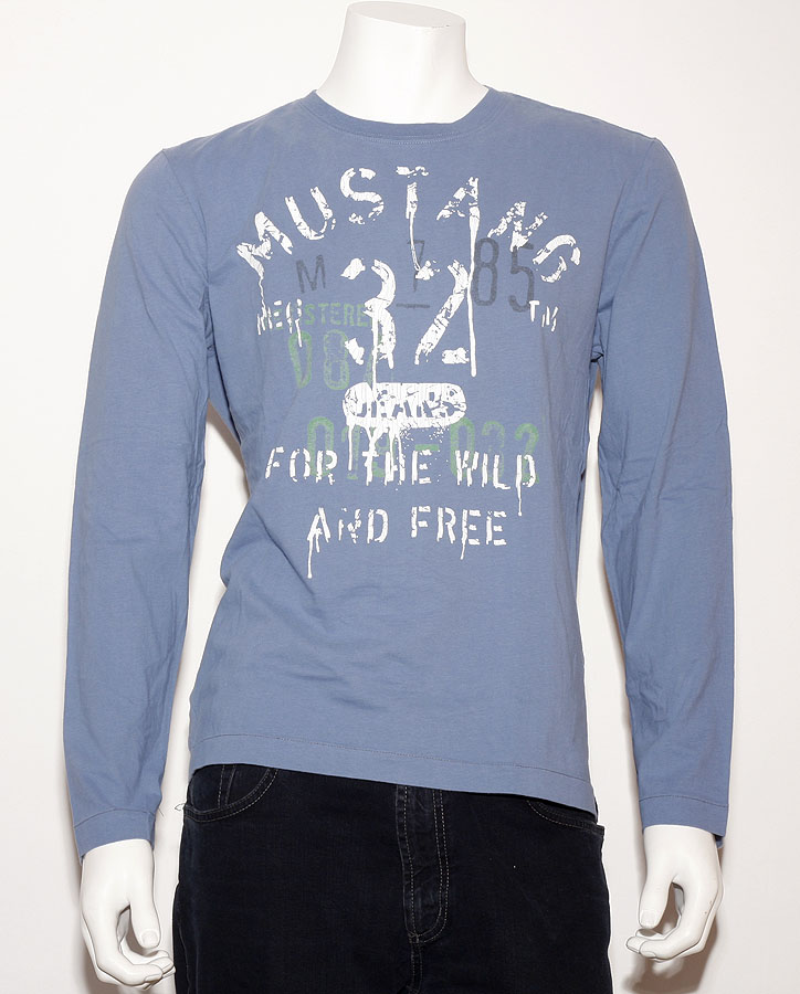 Mustang triko z organické bavlny 63461607553 - Superjeans.cz